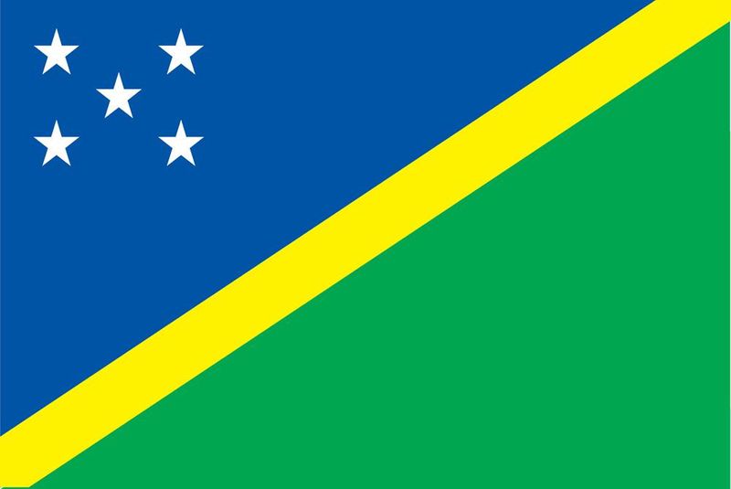 Solomon Islands World Flags - Nylon & Polyester - 2' x 3' to 5' x 8'
